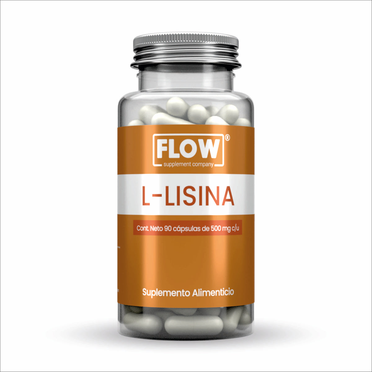 L - lisina / 90 cápsulas de 500 mg c/u. – Flow Supplements Company